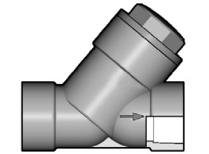 Backventil VR, PVCU/EPDM, Inv.lim (d75-110) (ÖVRIV075E) | Aqua-Line ...